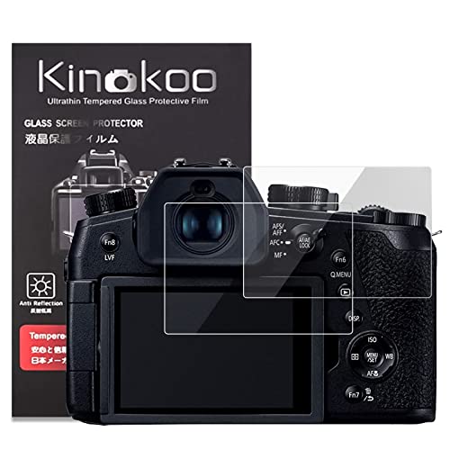 kinokoo Panasonic FZ1000 II Screen Protector 0.25mm Ultra-thin Tempered Glass Film Screen Protector for Panasonic FZ1000 II Crystal Clear Film Screen Protector Bubble-free/Anti-scratch (2 pack)