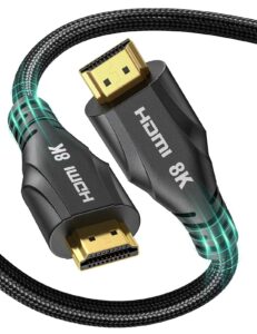 cratree hdmi cables 20ft long - 8k hdmi 2.1 48gbps ultra high speed hdmi braided cord,8k 60hz 4k120hz,hdcp 2.2&2.3, compatible with tv/ps4 /ps5/xbox series x