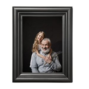 momlkfday black 8x10 picture frames – solid wood with high definition glass, perfect for tabletop or wall hanging – ideal for dad, grandpa, father's gifts