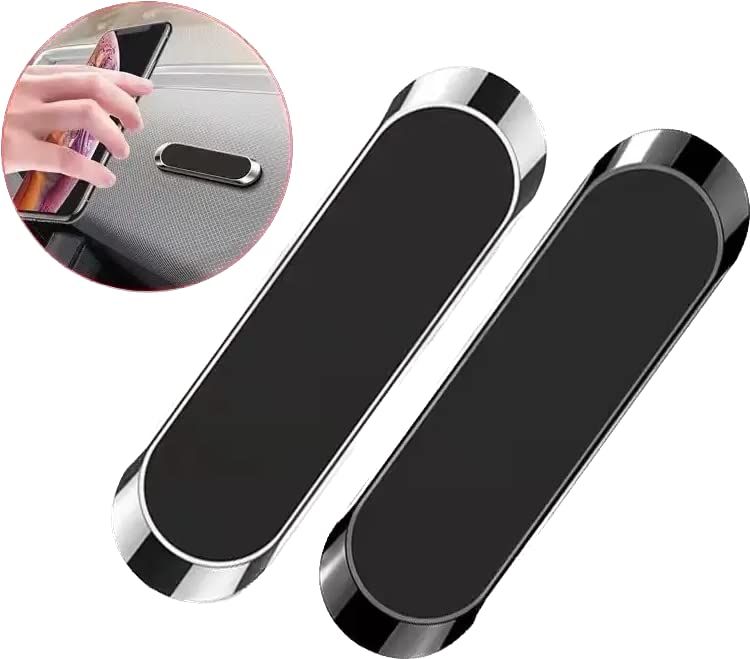 [2Pack] Cellphone Car Holder, Magnetic Phone Holder for Car, iPhone Magnetic car Mount, Samsung Magnetic car Mount, Universal Dashboard car Mount Fits All Smartphones.