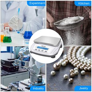 Lab Scale 5000g/0.01g High Precision Digital Scale Analytical Balance Electronic Scale for Kitchen Lab Weighing