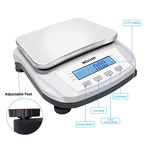 Lab Scale 5000g/0.01g High Precision Digital Scale Analytical Balance Electronic Scale for Kitchen Lab Weighing