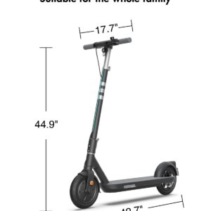 OKAI Neon Lite Electric Scooter Up to 15.5 MPH 18.6 Mile Range E-Scooter for Adults Lightweight Commuter Scooter Ambient Light Black Certification Standards