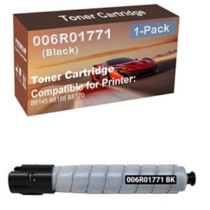 1-pack compatible high capacity 006r01771 toner cartridge use for b8145 b8155 b8170 printer (black)