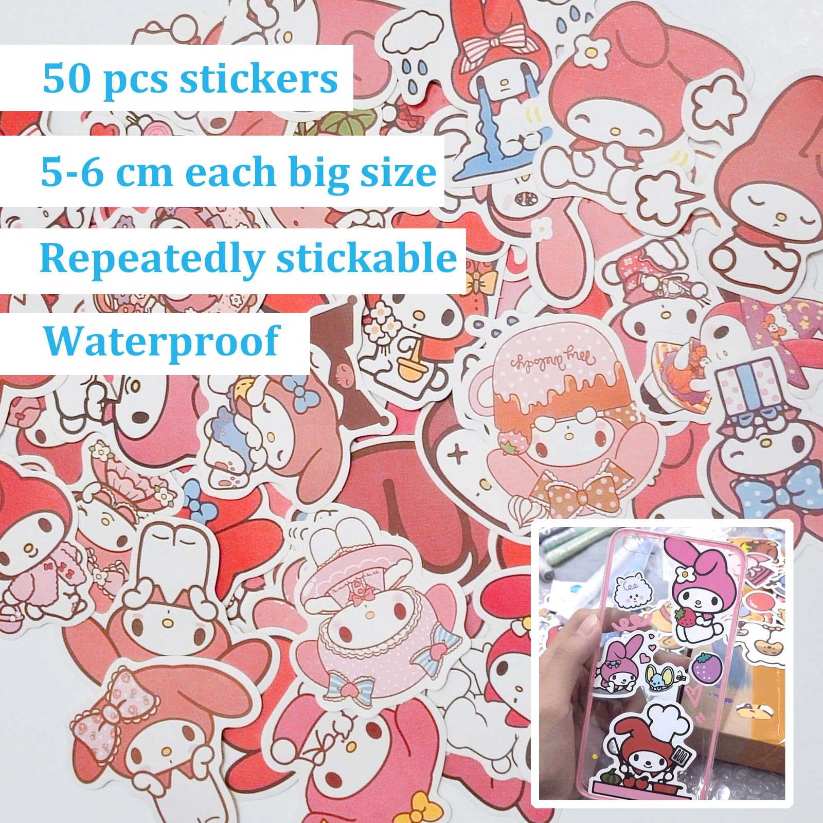 Koiswim Cute School Supplies Kawaii Stationery Gift Set, Including Gel Pens Notebook Pencil Cse Stickers Pins Badge Lanyard Sticky Note Bookmark (M)