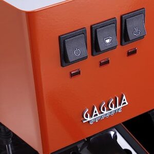 Gaggia RI9380/53 Classic Evo Pro Espresso Machine, Lobster Red, Small