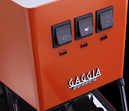 Gaggia RI9380/53 Classic Evo Pro Espresso Machine, Lobster Red, Small