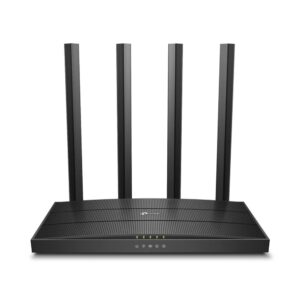 tp-link ac1200 gigabit wifi router (archer a6) - dual band mu-mimo wireless internet router, 4 x antennas, onemesh and ap mode, long range coverage (renewed)