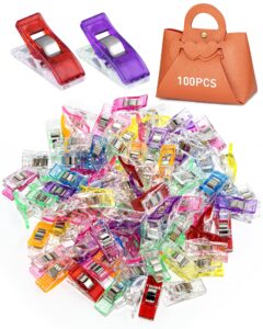 100pcs multi-purpose fabric sewing clip，mini color fabric sewing clips quilting,supply craft tools,fastener embroidery crafts, paper products and hanging small things,very durable clip for crafts