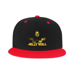 jelly rapper singer roll baseball caps adjustable cap for mans basic unisex aldult trucker hat cool hip hop hats for sports hunting classic snapback hats red