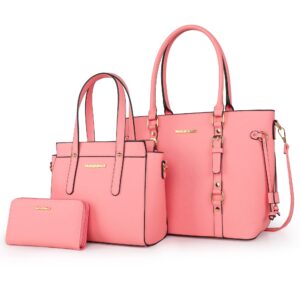 montana west 3pcs purses for women tote purse and wallet set shoulder satchel bags mwc3-c032wpk