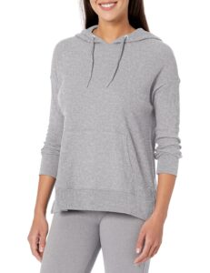 calvin klein performance women's calvin klein basic lounge sweatshirt, pearl grey heather