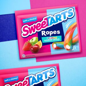 Bundle of SweeTARTS Ropes Candy, Cherry Punch, Twisted Rainbow Punch, & Tangy Strawberry, 9 Ounce (Pack of 3)