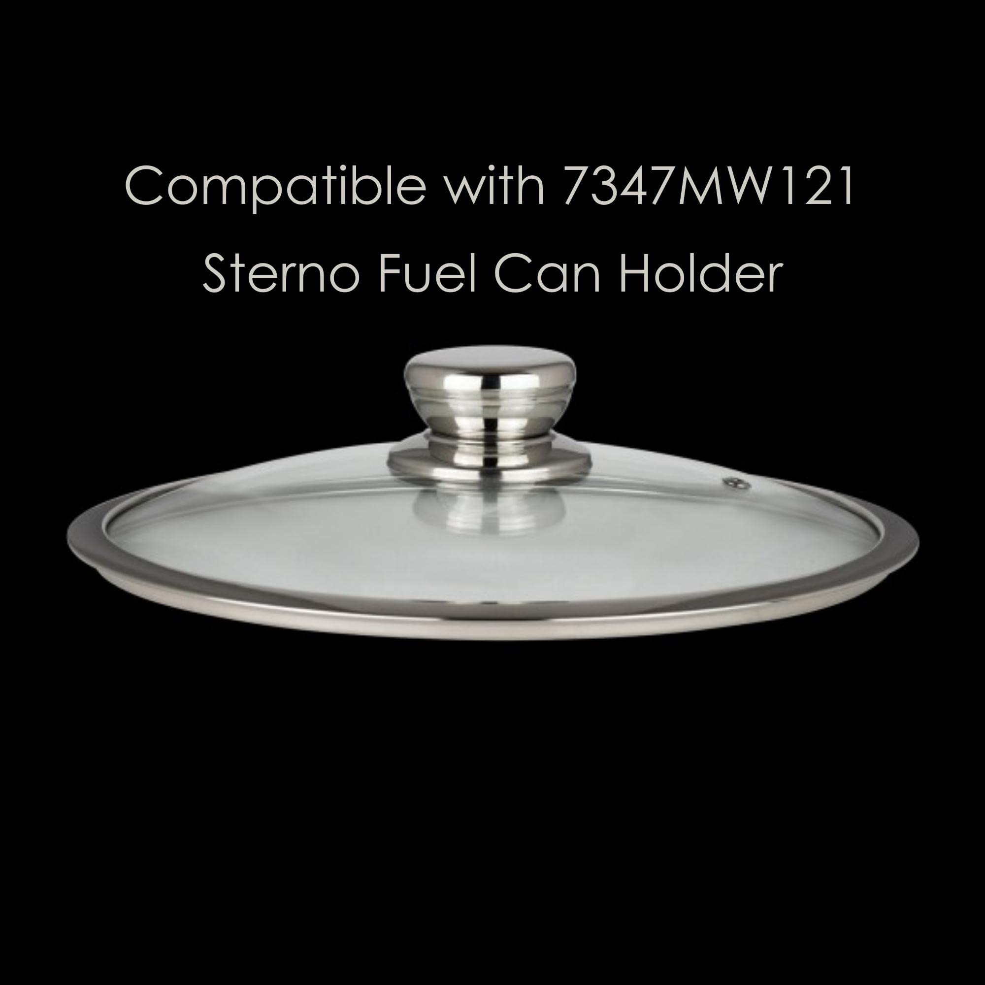 Steelite International 7347MW125 Stainless Steel Lid, for Extinguishing Fuel Can Holder 7347MW121, 3.125" Length, 3.125" Width, 1.75" Height, 12 Pieces