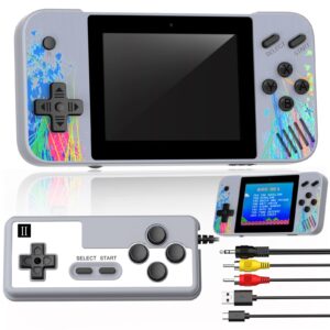 handheld game console with 800 classical fc games 3.5 inch color screen 1200mah rechargeable battery support for connecting tv and two players coniengk portable retro video game gift for kids