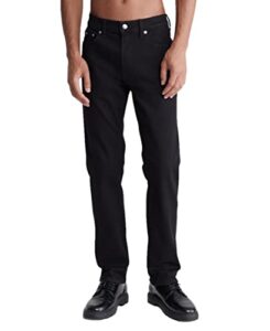 calvin klein men's straight high stretch jeans, ck classic black, 33w x 32l