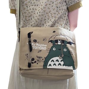 Anime Messenger Bag Women Kawaii Crossbody Bag Casual Shoulder Bag School Canvas Bag