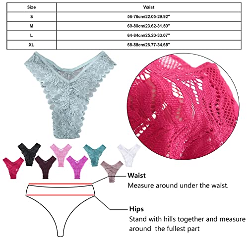 Underwear Women Sexy Lace Thongs Underwear Women Naughty for Sex Low Rise Floral Lace T-Back Thong Breathable Stretch Soft Oversize Panties No Show Underwear for Women Light Blue