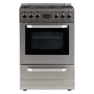 West Bend WB240GRPSS Gas Range Oven, 24-inch, Metallic