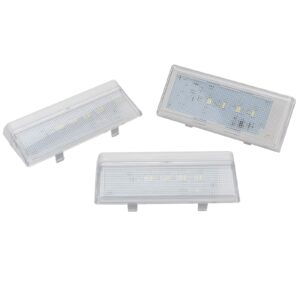 refrigerator led light 1 pcs w10515058 & 2 pcs w10515057 compatible with kenmore maytag whirlpool kitchenaid, fridge freezer led light replace ap6022533, ap6022534, ps11755867, ps11755866, 3021142