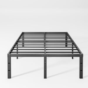 agxi full size bed frame, metal bed frame 16 inch tall bed frame no box spring needed, heavy duty platform full bed frame with storage space, sturdy bed frame full non-slip noiseless