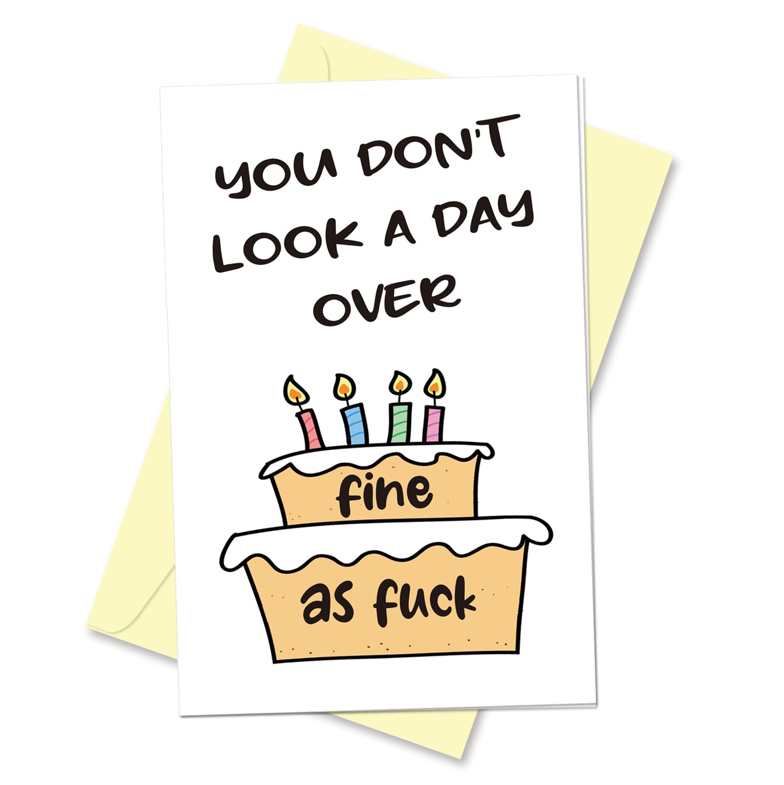 Arsagen Funny Birthday Card, Sarcastic bday card, Naughty Card for Him Her Friend Brother Sister, 30th Birthday Card