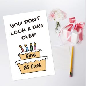 Arsagen Funny Birthday Card, Sarcastic bday card, Naughty Card for Him Her Friend Brother Sister, 30th Birthday Card