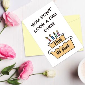 Arsagen Funny Birthday Card, Sarcastic bday card, Naughty Card for Him Her Friend Brother Sister, 30th Birthday Card