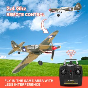 Losbenco RC Plane 4 Channel Remote Control Airplane, Ready to Fly RC Airplane with Xpilot Stabilization System and One Key Aerobatic for Beginners Adult