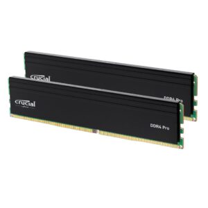 crucial pro ram 32gb kit (2x16gb) ddr4 3200mhz (or 3000mhz or 2666mhz) desktop memory cp2k16g4dfra32a