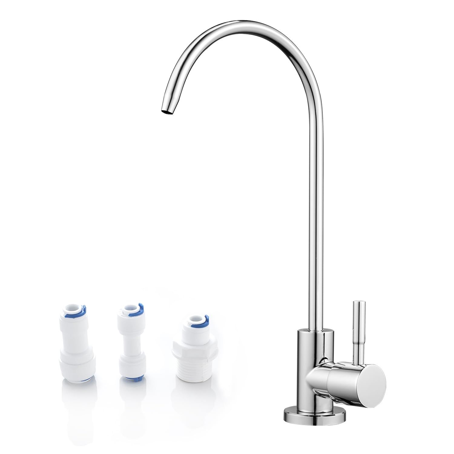 FVITA Drinking Water Kitchen Faucet Chrome Stainless Steel Sink Filter Water Faucet Reverse Osmosis Water Filter Faucet