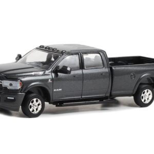 2022 RAM 2500 Big Horn Sport 4X4 Pickup Truck Granite Crystal Gray Metallic Showroom Floor Series 2 1/64 Diecast Model Car by Greenlight 68020 F