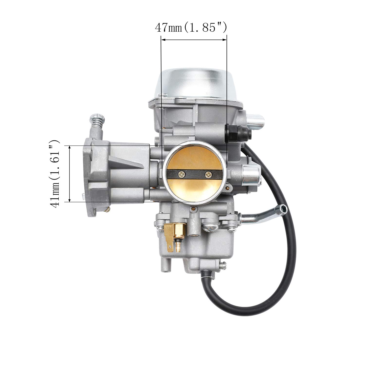 Carburetor for 2004-2007 Yamaha Rhino 660 UTV Carb with Air Filter, Fuel Filter, Spark Plug, Intake Manifold Boot