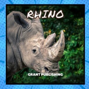 rhino: wildlife books for kids (wildlife book for young children)