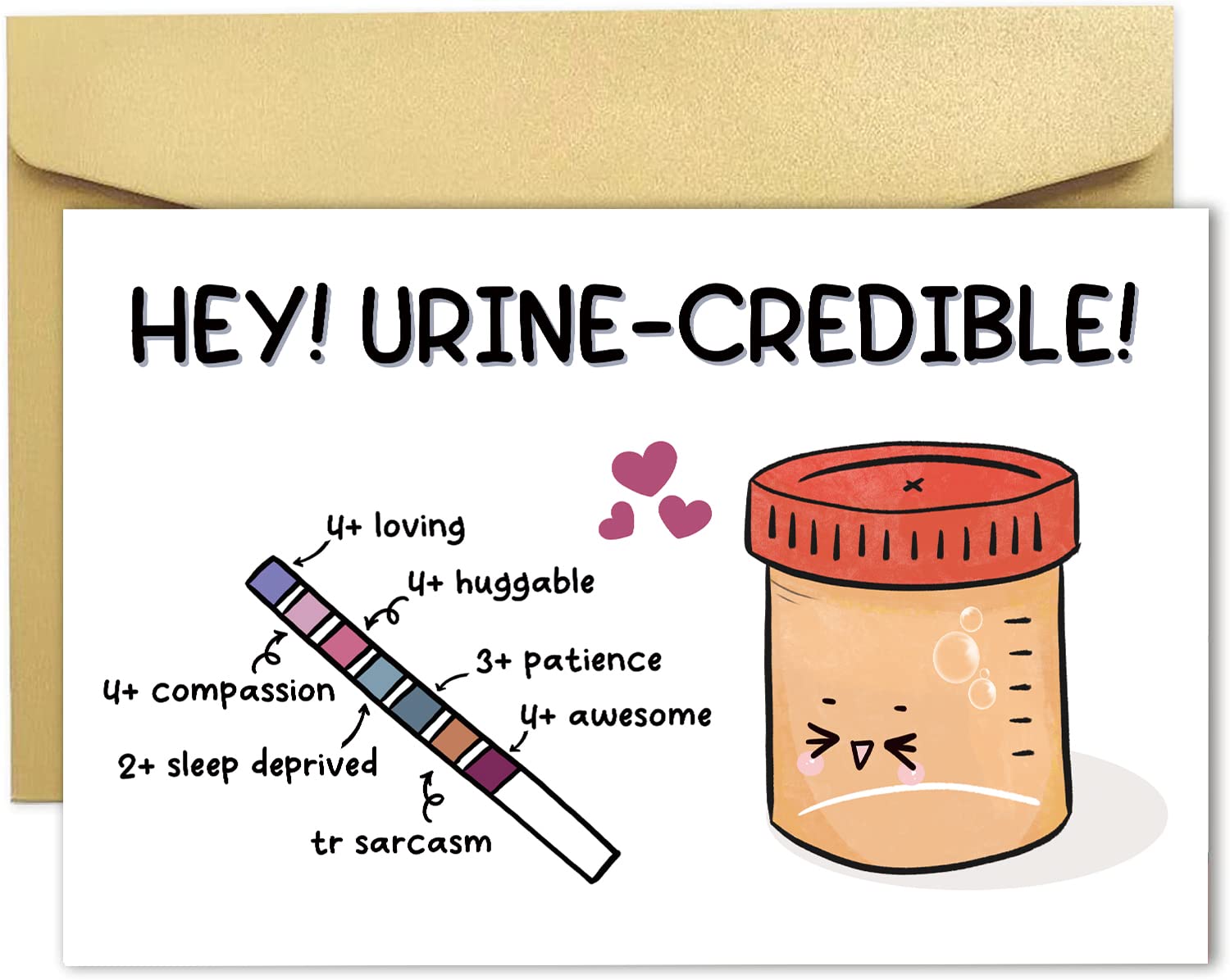 Spercy Funny Thank You Card, Hilarious Thank You Card for Doctor, Nurse, Urologist, Nephrologist, Healthcare Worker, Urine Pun Appreciation Card