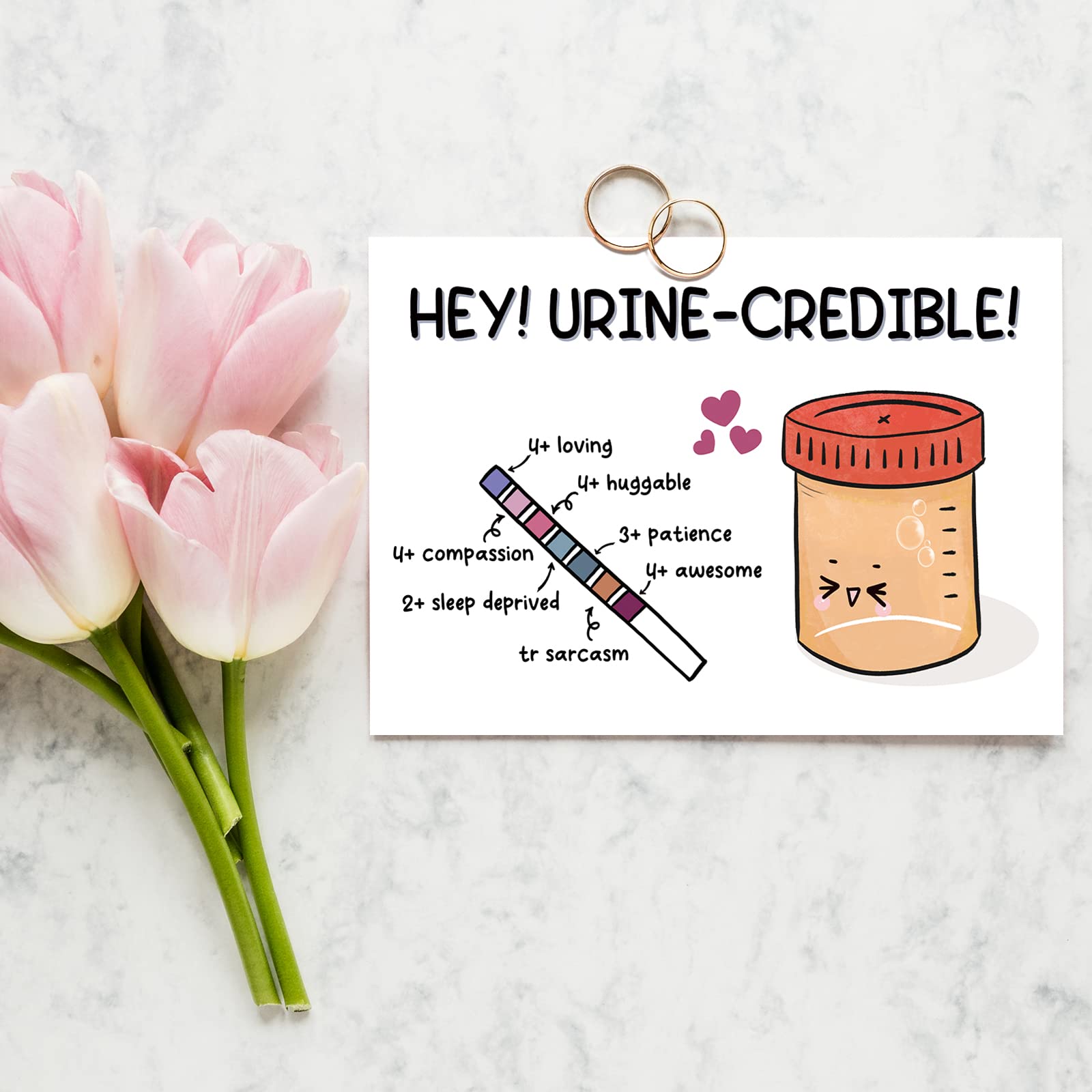 Spercy Funny Thank You Card, Hilarious Thank You Card for Doctor, Nurse, Urologist, Nephrologist, Healthcare Worker, Urine Pun Appreciation Card