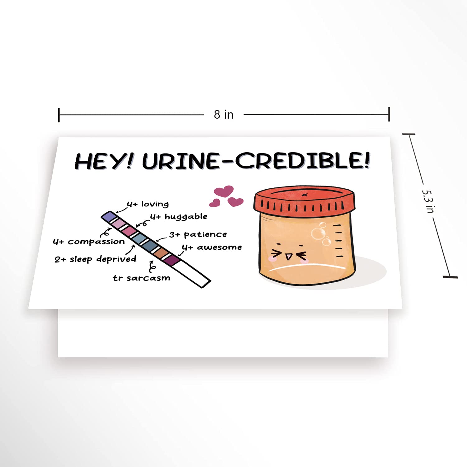 Spercy Funny Thank You Card, Hilarious Thank You Card for Doctor, Nurse, Urologist, Nephrologist, Healthcare Worker, Urine Pun Appreciation Card