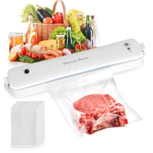 xtks vacuum sealer machine compact one-touch automatic air sealing system for dry moist fresh modes vacuum sealer with 15pcs vacuum sealer bags for airtight food storage and sous vide