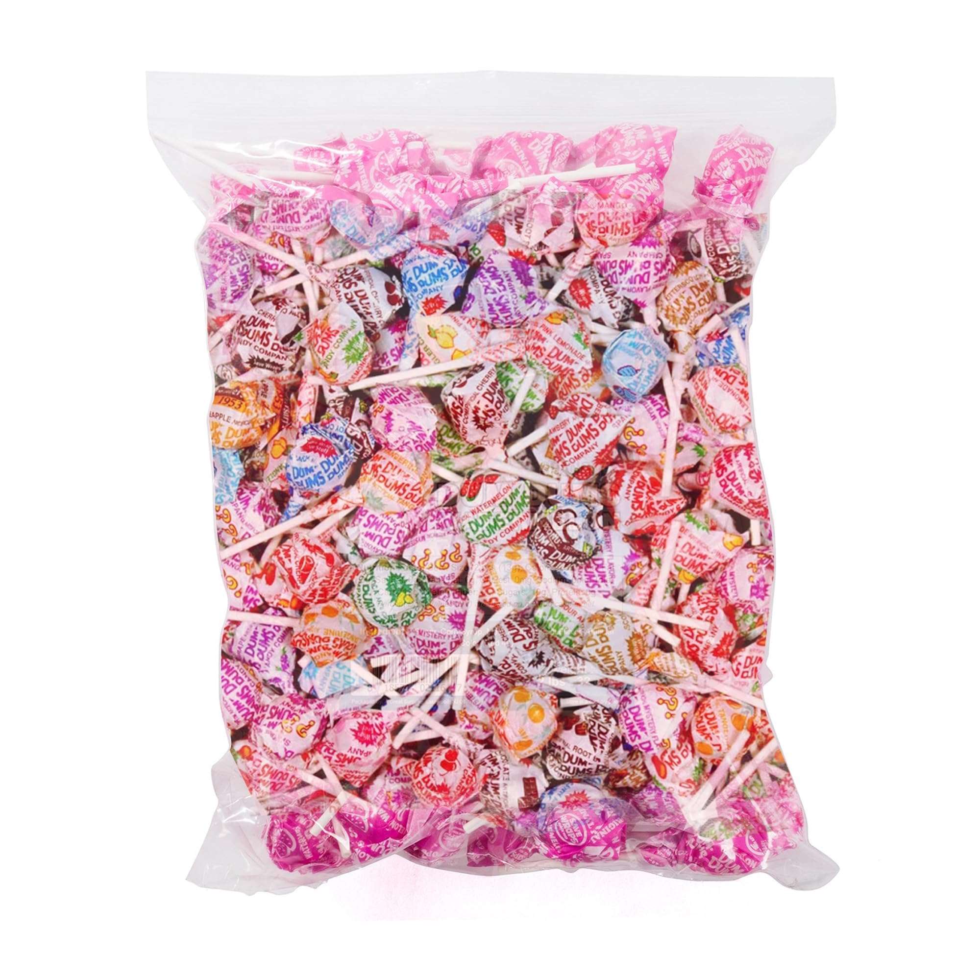 Dum Dums Lollipop I Bulk Original Pops 2 lb I Individually Wrapped Candy in Assorted Flavors for Parties, Treats, Events I