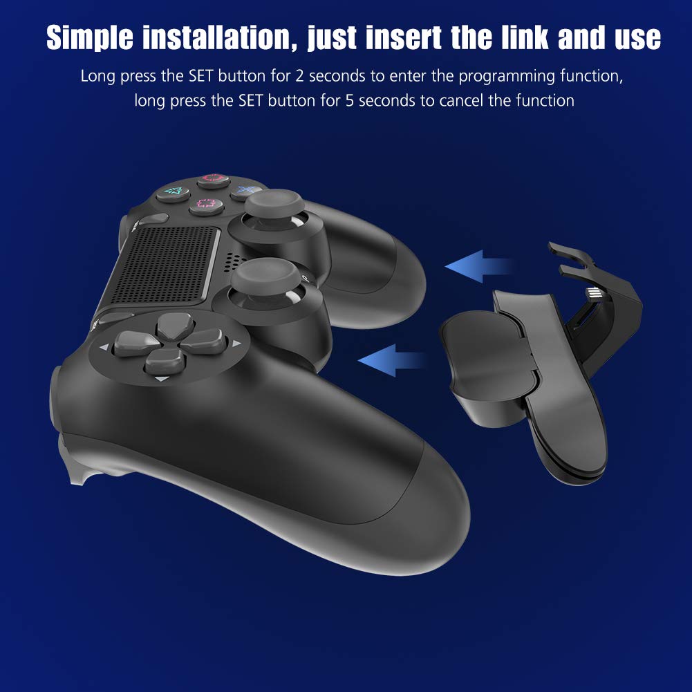 IWGAME Paddles for PS4 Controller, Back Button Attachment for PS4, Controller Paddles for PS4, Controller Accessories for PS4, TURBO Function,Memory Function,Plug And Play