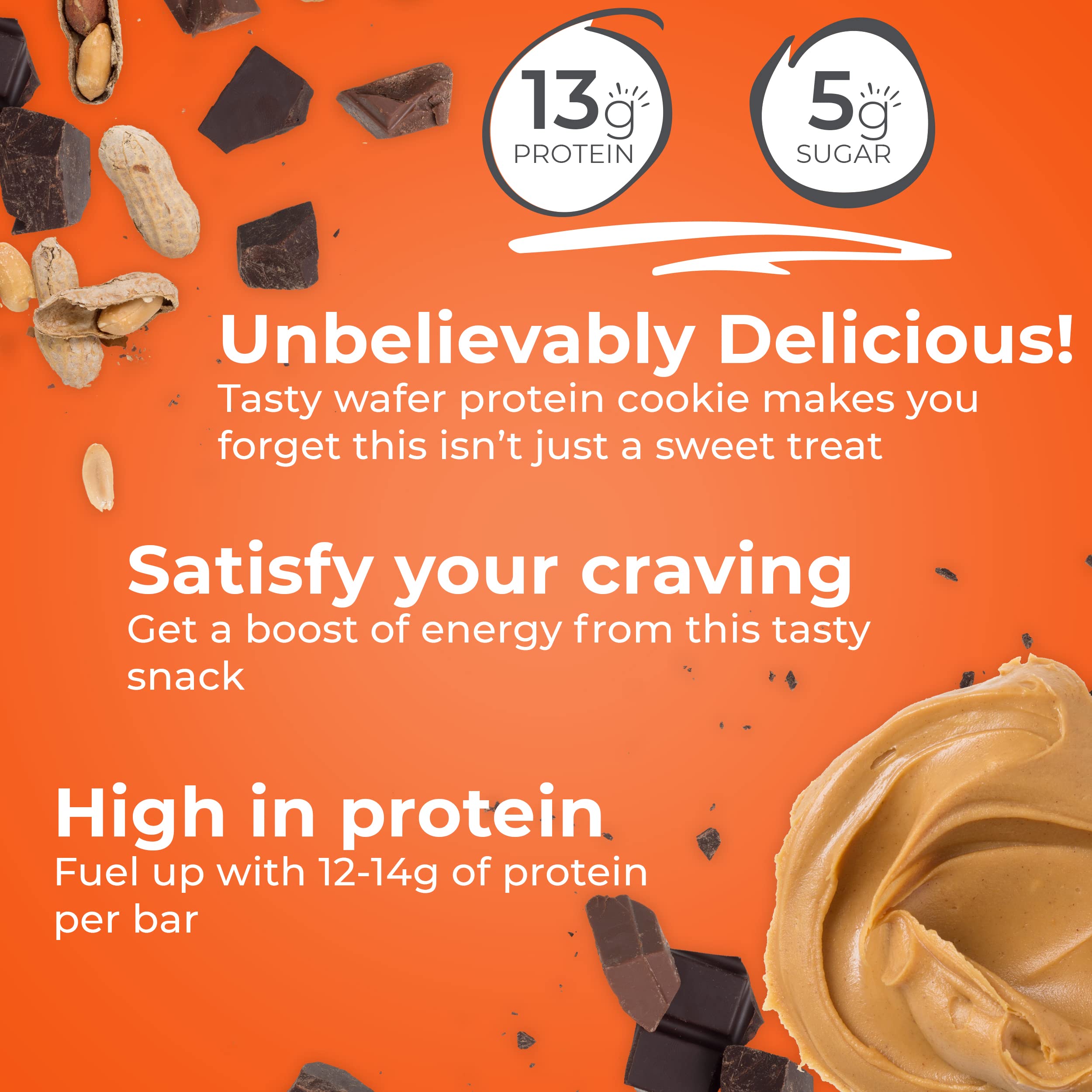 Power Crunch Protein Wafer Bars, Peanut Butter Crème, 1.4 Ounce & Protein Wafer Bars, Chocolate Mint, 1.4 Ounce & Protein Wafer Bars, Peanut Butter Fudge, 1.4 Ounce