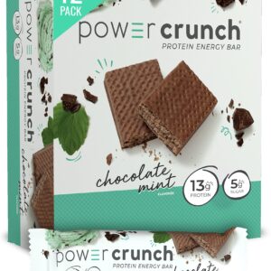 Power Crunch Protein Wafer Bars, Peanut Butter Crème, 1.4 Ounce & Protein Wafer Bars, Chocolate Mint, 1.4 Ounce & Protein Wafer Bars, Peanut Butter Fudge, 1.4 Ounce