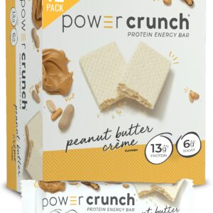 Power Crunch Protein Wafer Bars, Peanut Butter Crème, 1.4 Ounce & Protein Wafer Bars, Strawberry Crème, 1.4 Ounce & Protein Wafer Bars, French Vanilla Creme, 1.4 Ounce