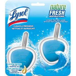 Lysol Automatic In-The-Bowl Toilet Cleaner, Cleans and Freshens Toilet Bowl, Atlantic Fresh Scent, 8 Count (Pack of 4)