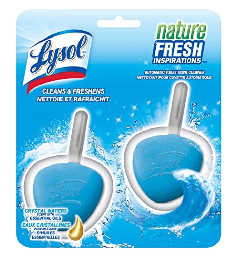 Lysol Automatic In-The-Bowl Toilet Cleaner, Cleans and Freshens Toilet Bowl, Atlantic Fresh Scent, 8 Count (Pack of 4)