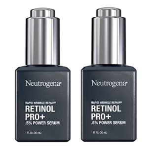 neutrogena rapid wrinkle repair retinol power facial serum age perfect midnight serum pro+ .5% - 1oz 30ml - (2-pack anti aging serum 2oz)