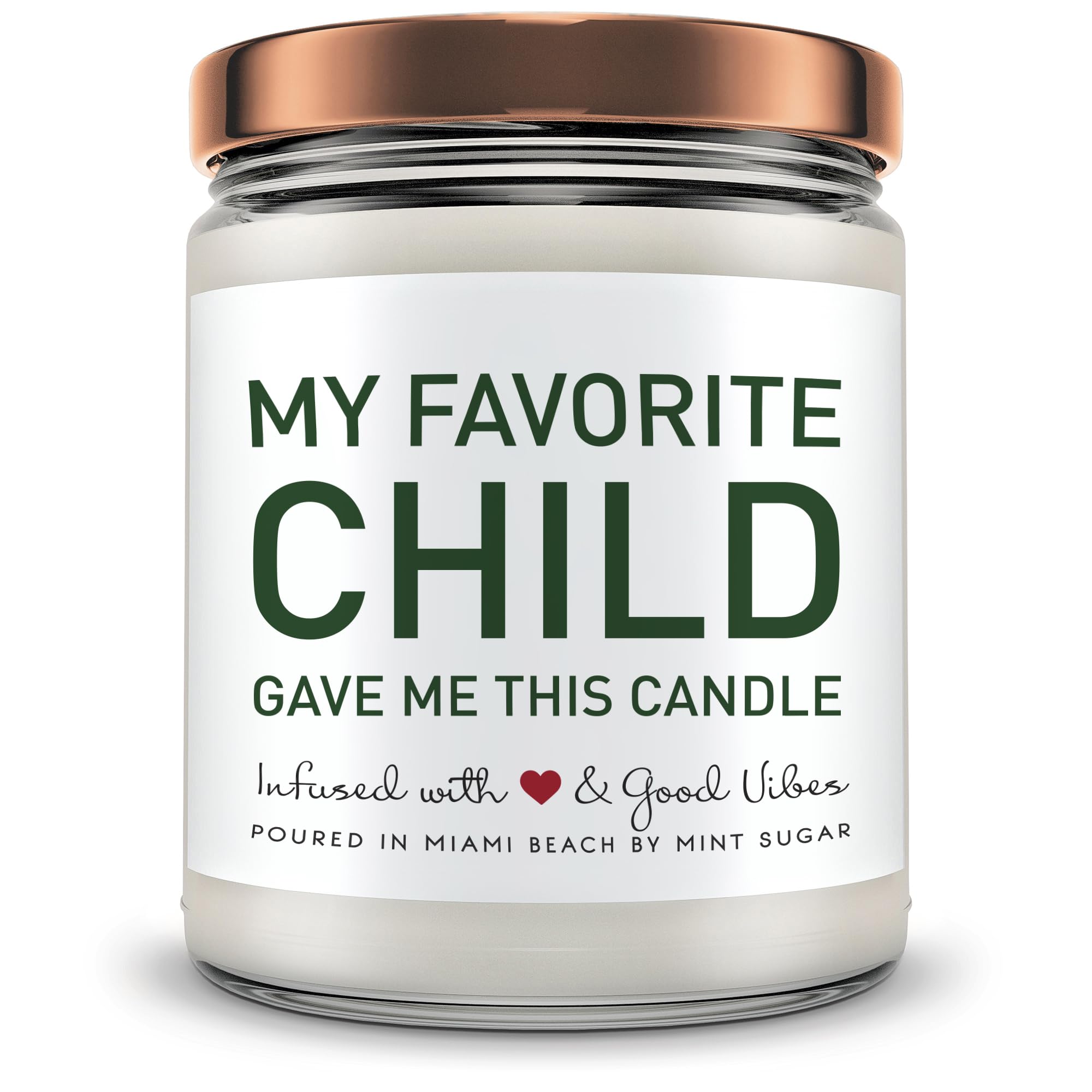 Mom Candle Gifts for Mothers Day or Birthday, Mint Sugar Candle Company 9 oz Soy Wax Candle with Floral Blossom Aroma, Made in The USA, Funny Unique Cute Moms Gift Ideas from Daughter or Son