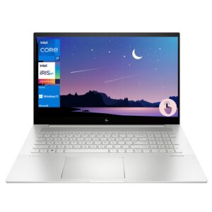 hp envy laptop, 17.3“ fhd touchscreen display, intel core i7-1260p processor, 16gb ram, 1tb ssd, backlit keyboard, sd card reader, hdmi, wi-fi 6, windows 11 home, silver