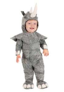 fun costumes rhinoceros infant foam-backed shoulder caps outfit 0/3 months