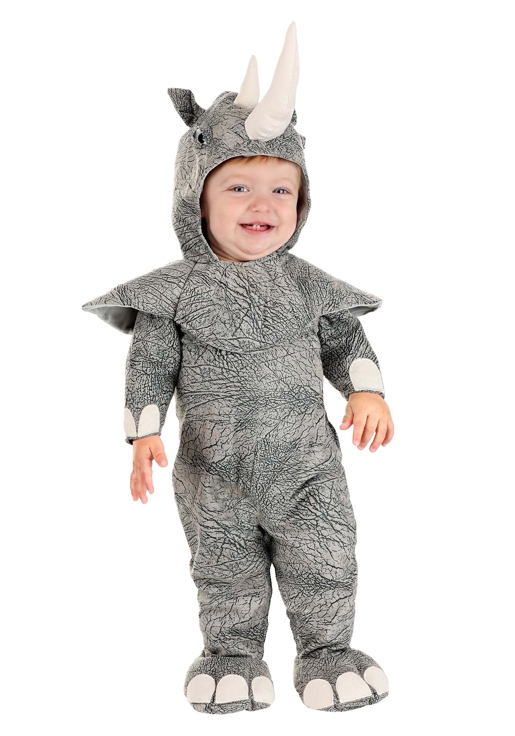 Fun Costumes Rhinoceros Infant Foam-backed shoulder caps Outfit 0/3 Months